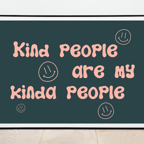 Be Kind Wall Art - Etsy