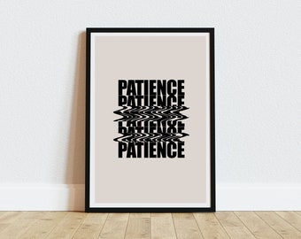 Patience Printable - Etsy