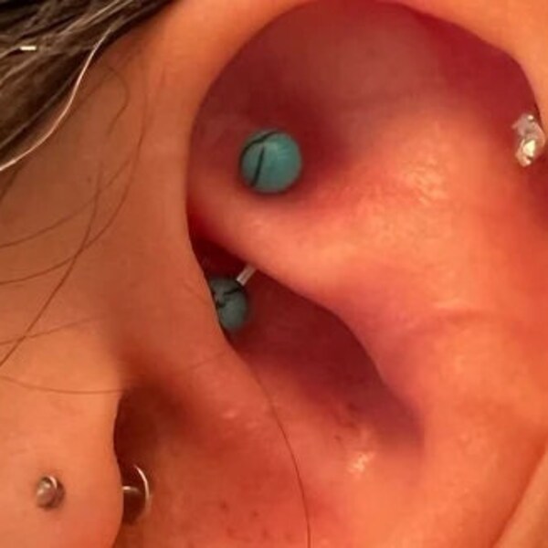 Fake Eyebrow Piercing - Etsy