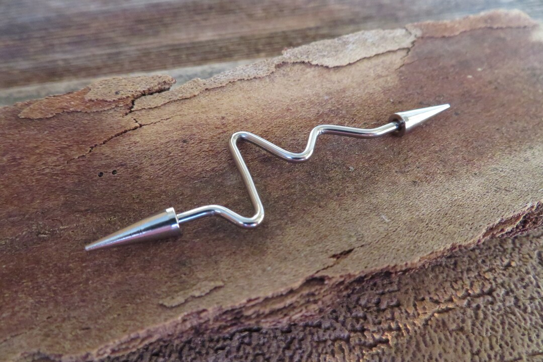 Extreme Spikes 14G 100% Surgical Steel 316L Barbell Heartrate 14G 1.6mm ...