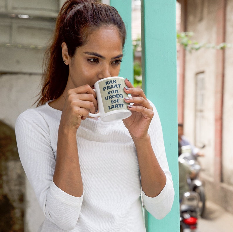 Afrikaans Saying Mug, KAK PRAAT, Funny Afrikaans Coffee or Tea Mug ...