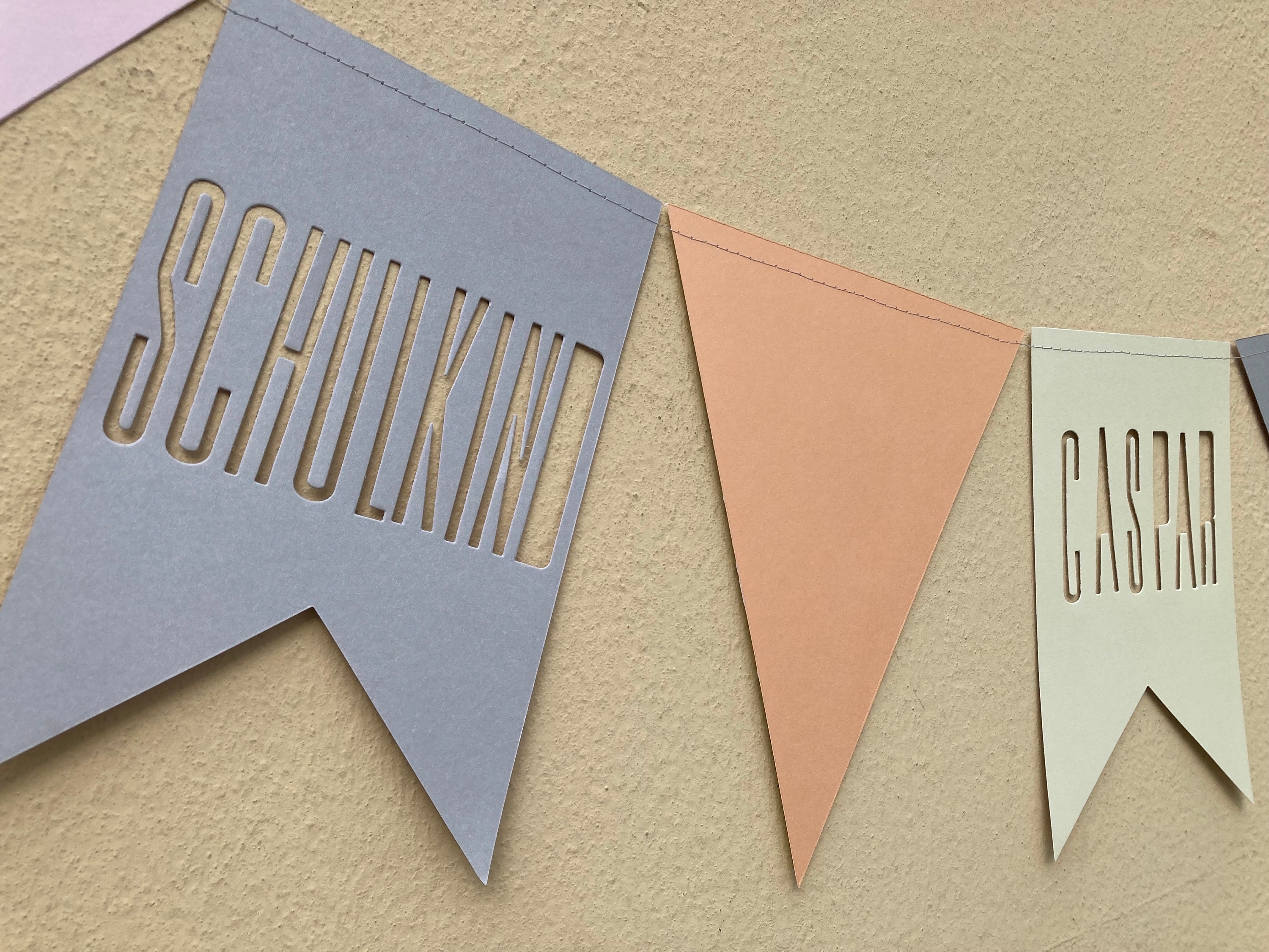 Decoration Set for School Enrollment Paper Garland Personalized School ...