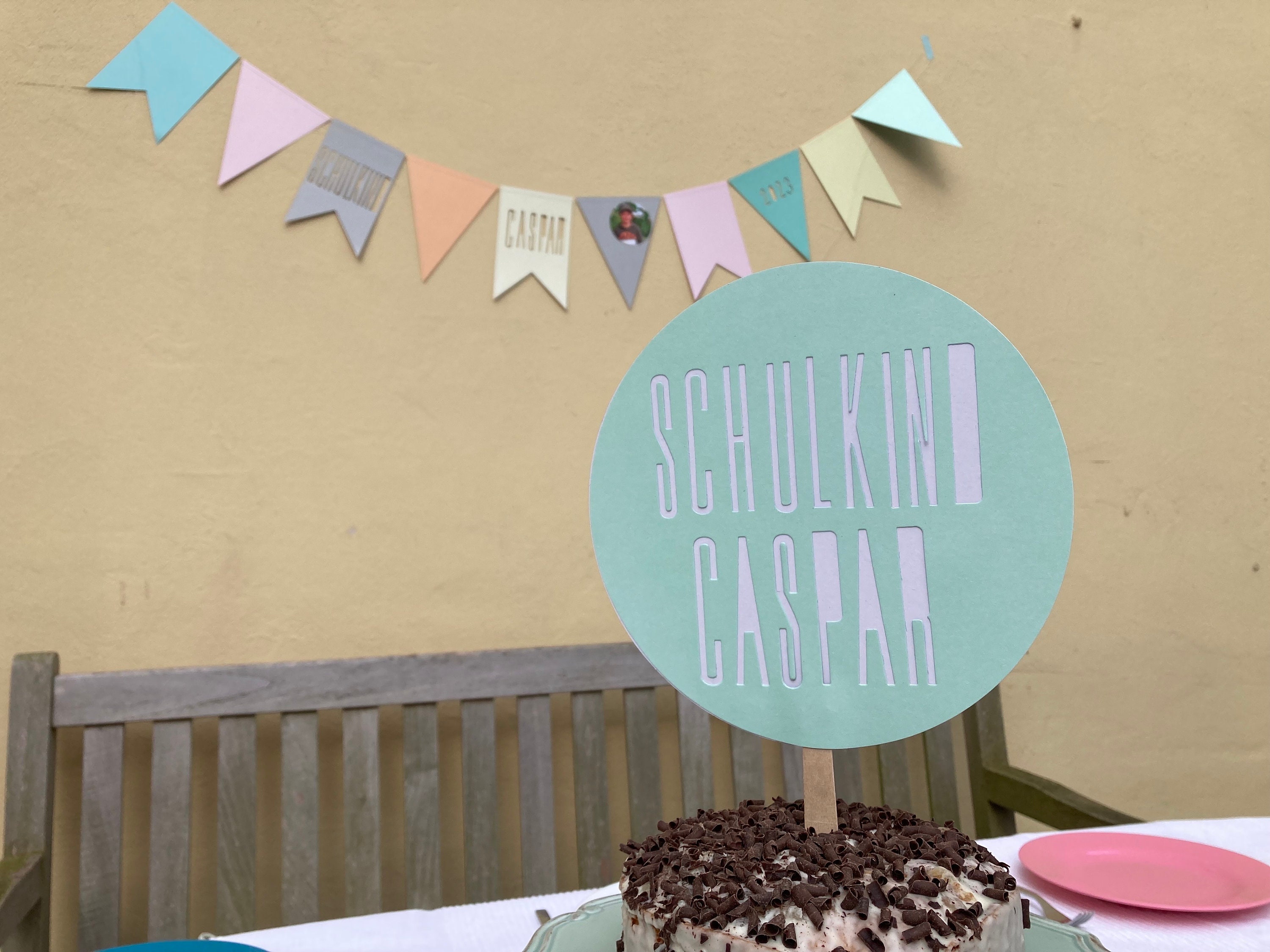 Decoration Set for School Enrollment Paper Garland Personalized School ...