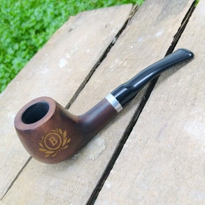 Custom Tobacco Pipe Gift Set for Him - Engraved Wooden Pipe Gift for ...