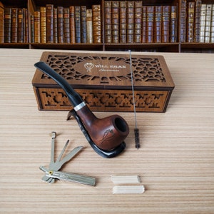 Custom Wooden Pipe Gift for Groomsmen or Groom - Custom Wooden Pipe ...