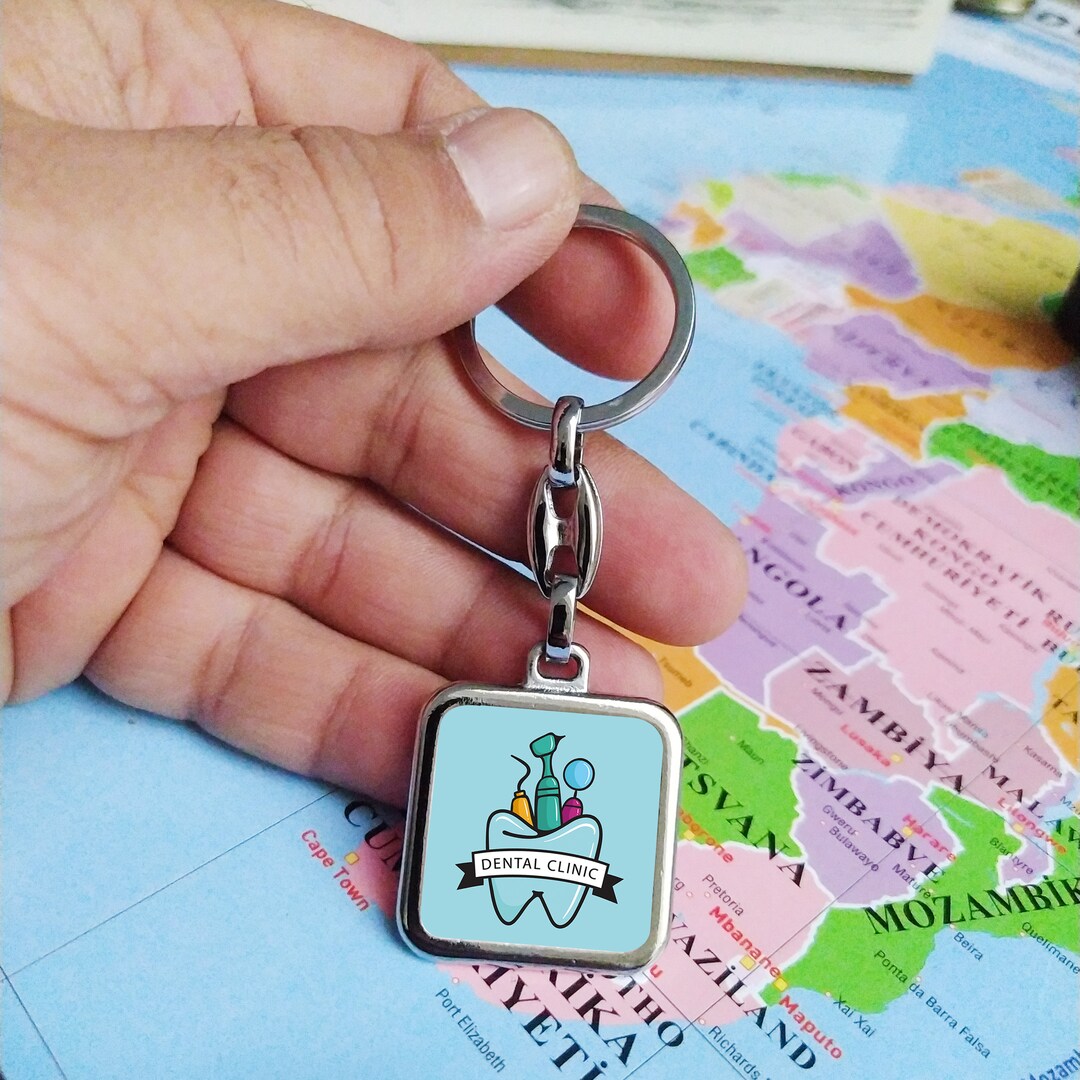 Custom Logo Printed Keychain Bulk for Companies - Personalized Key ...