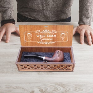 Custom Wooden Pipe Gift for Groomsmen or Groom - Custom Wooden Pipe ...