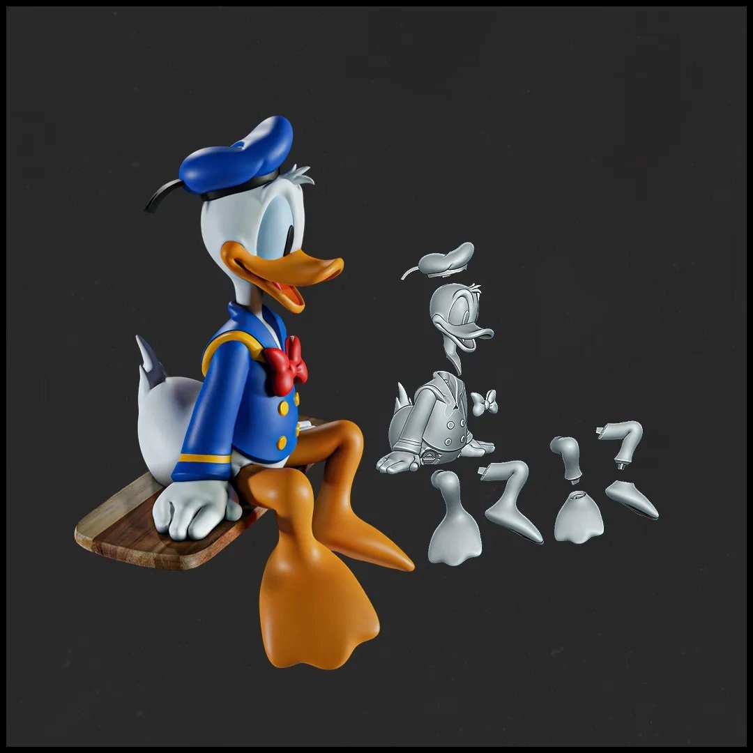 Donald Duck STL 3D Print Files for Digital Download and 3D | Etsy Canada