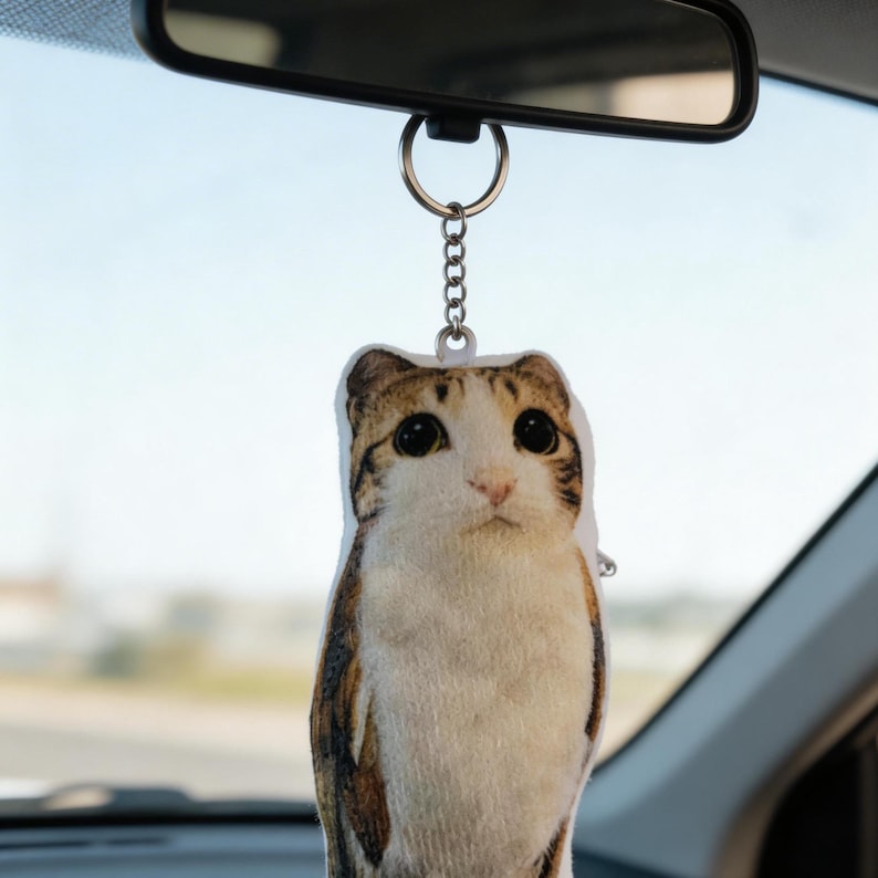 Meowl Keychain With Music, Fun Animal Keychain, Voice Play Keychain ...