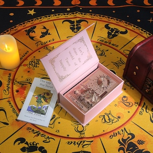 Rose Golden Tarot, Plastic Tarot Cards With Boxes and Tarot Pads ...