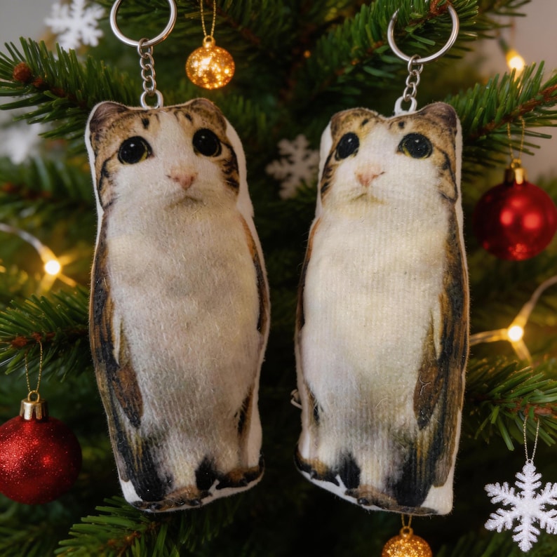 Meowl Keychain With Music, Fun Animal Keychain, Voice Play Keychain ...