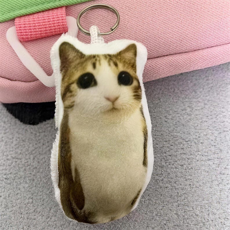 Meowl Keychain With Music, Fun Animal Keychain, Voice Play Keychain ...