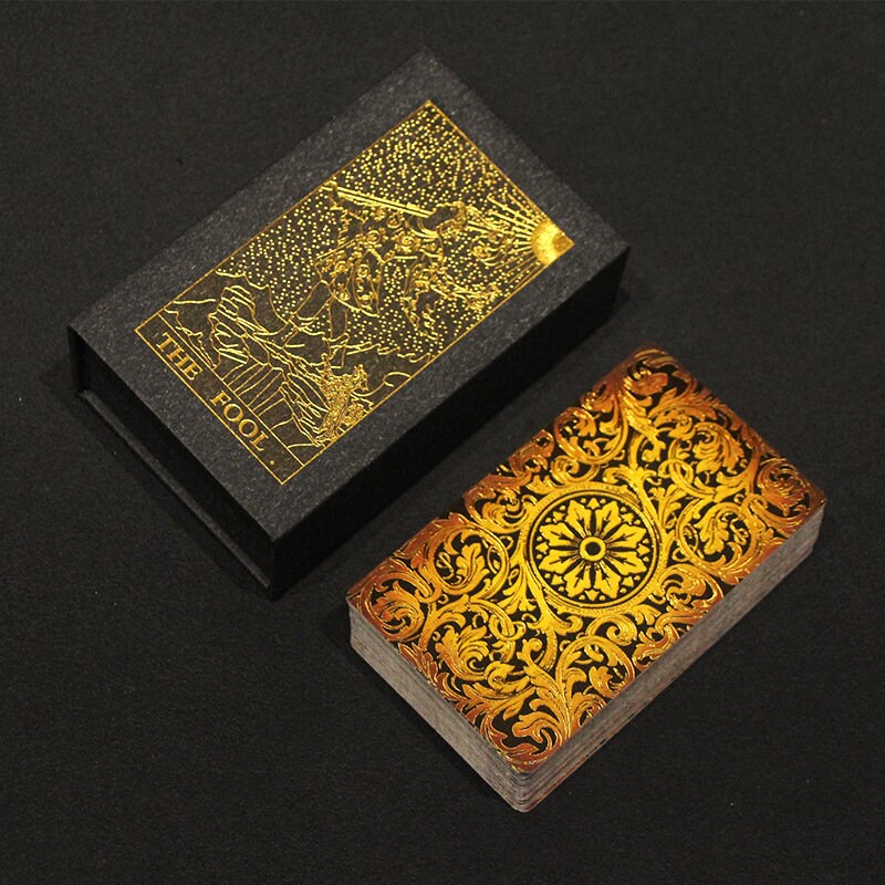 Handmade Tarot Decktarot Decktarot Cardgold Foil Tarot - Etsy
