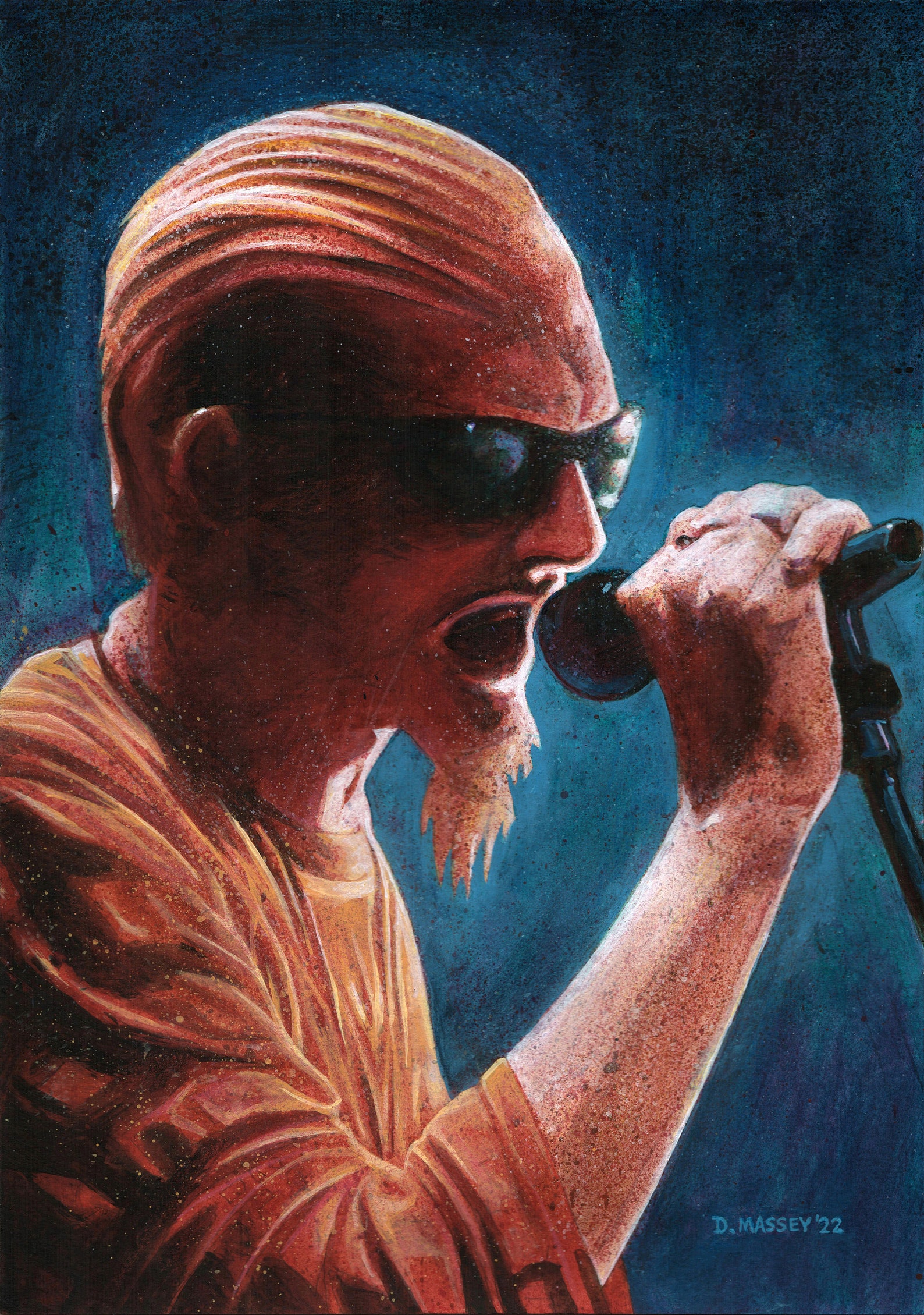 Layne Staley (alice in Chains) - Original Acrylic Portrait Painting 29. ...