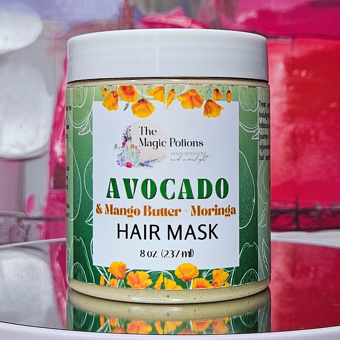 Avocado & Mango Butter Hair Mask, Hair Moisturizing Conditioner, Repair ...
