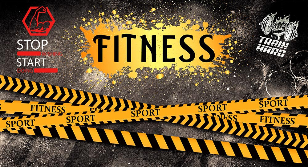 Start Stop Gym Fitness Wallpaper, Dumbbell Graffiti Wallpaper, Gym ...