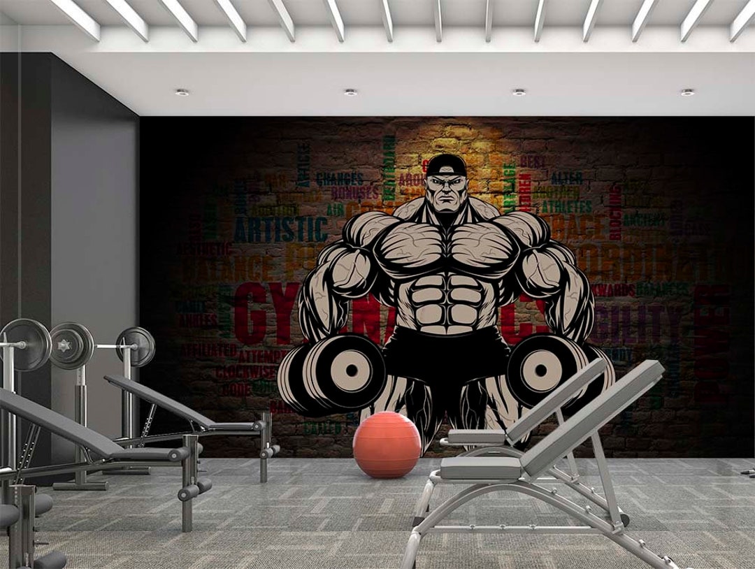 Body Building Fitness Gym Wallpaper, Man Lifting Weights Wallpaper ...
