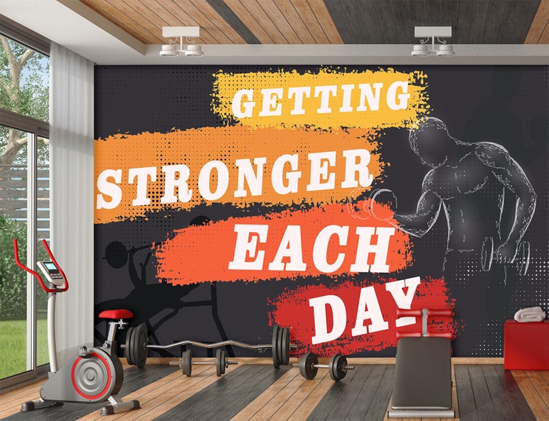 Fitness Gym Motivational Wallpaper, Bodybuilding Exercise Gym Wallpaper ...