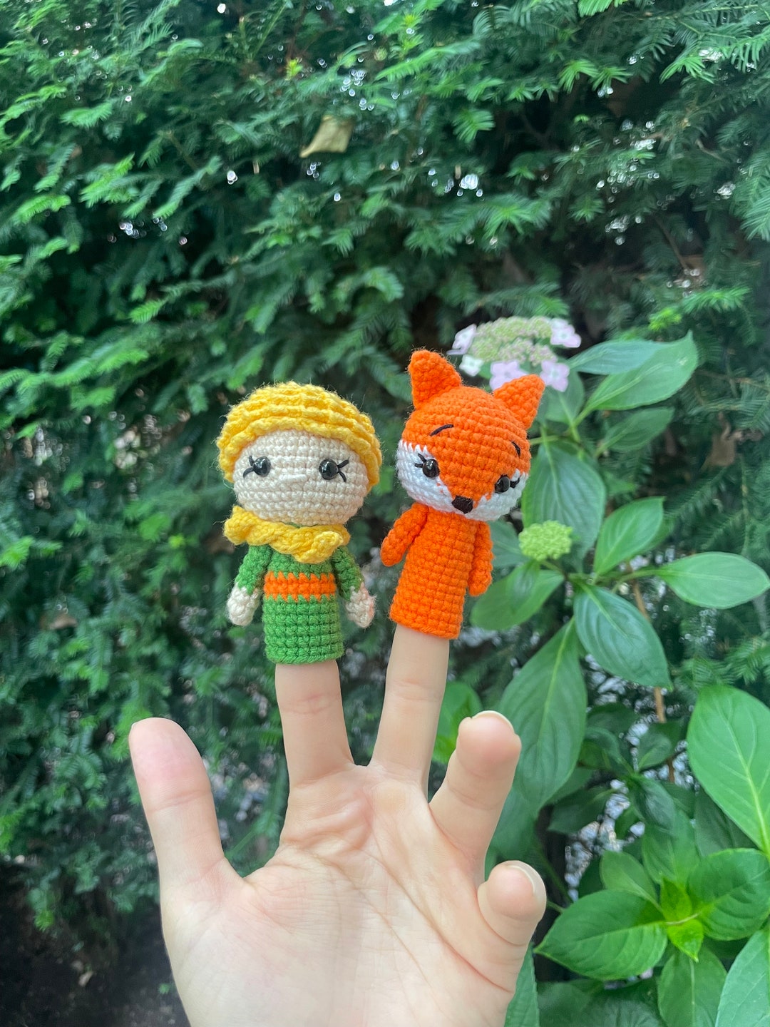 Crocheted Animal Finger Puppets | the Little Prince and the Fox ...