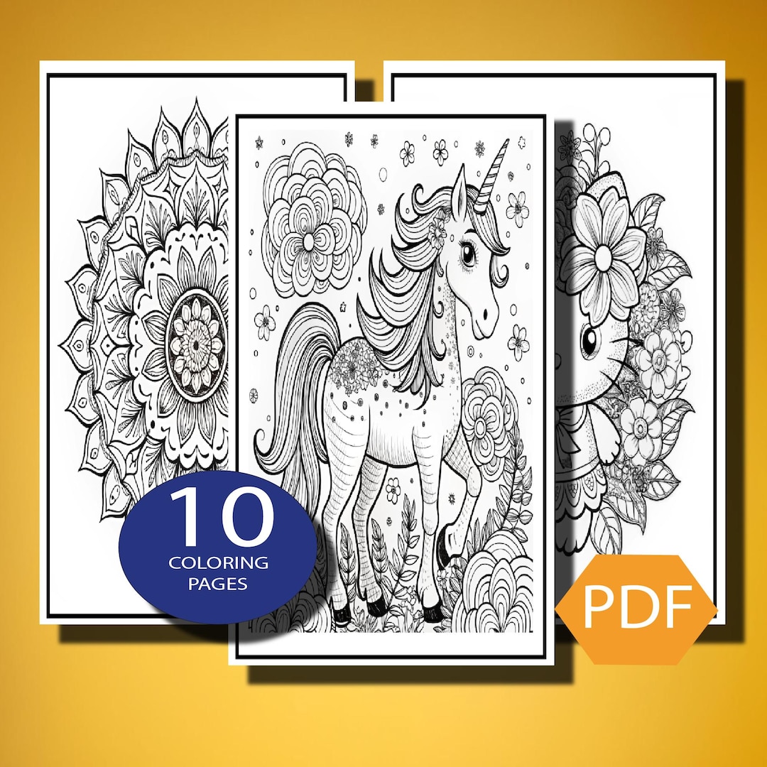 Coloring Pages for Adults: Coco Wyo, Mandalas, Cute Animals, Kawaii Art ...