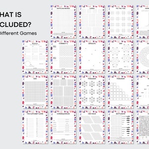 Printable Pen and Paper Games: 19 Classic Games (digital PDF) - Etsy