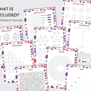 Printable Pen and Paper Games: 19 Classic Games (digital PDF) - Etsy