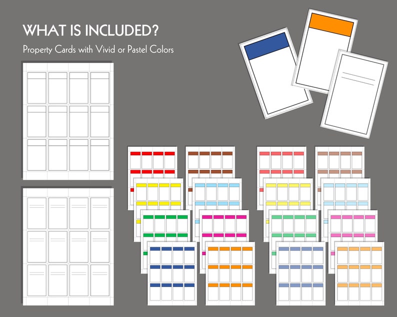 Monopoly Cards Editable, All Monopoly Cards, Property, Utility, Chance ...