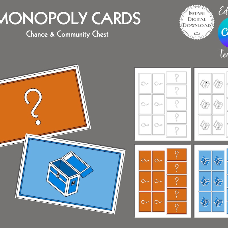 Monopoly Scrapbook Paper - Etsy