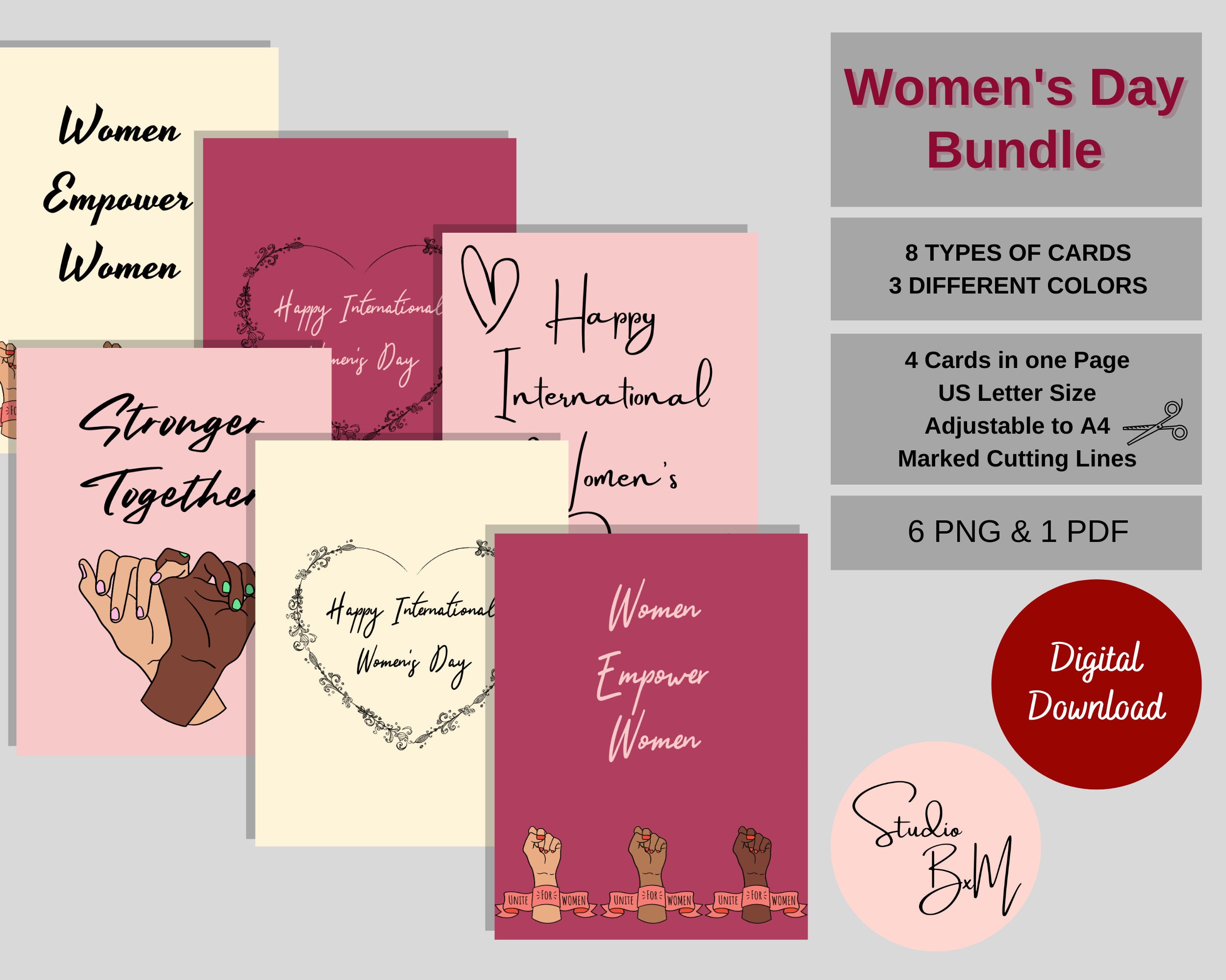 Printable Women's Day Card | Happy International Women's Day Card ...