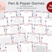 Printable Pen and Paper Games: 19 Classic Games (digital PDF) - Etsy
