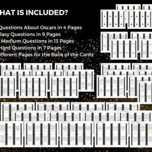 2025 Oscars Game, Printable Oscars Theme Party, Movie Avards Trivia ...