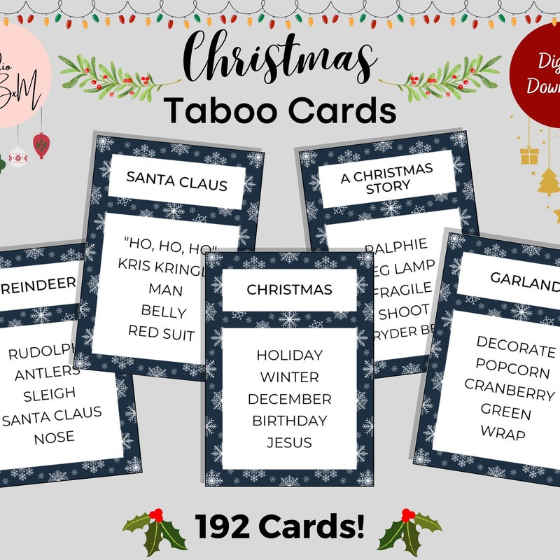 Tabu karten vorlage - Etsy.de