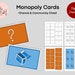 Monopoly Cards, Chance and Community Chest, Custom Monopoly Game ...