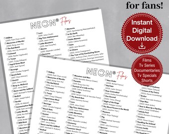 A24 Films Checklist - Updated Movie List (digital Download) - Etsy