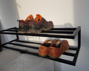 Modern Shoe Rack Entryway, Industrial Metal Shoe Rack, Entryway Shoe ...