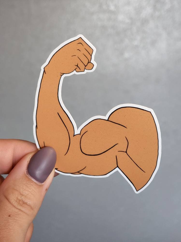 Bicep Stickers for Swole People Gym Powerlifting - Etsy