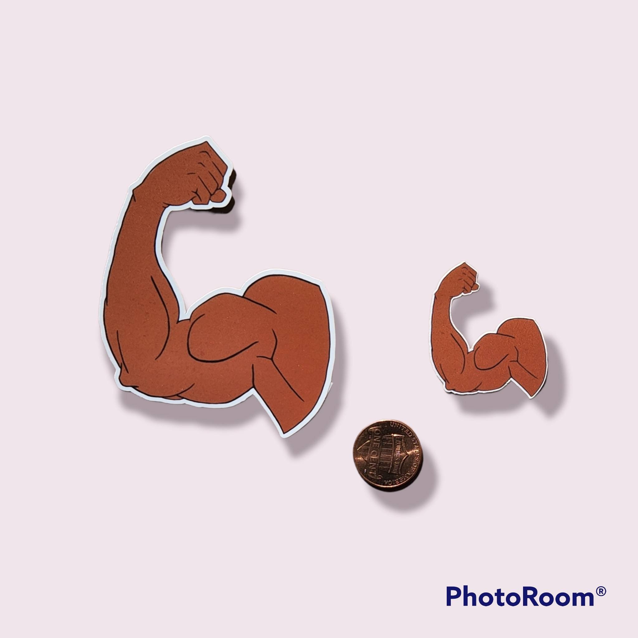 Bicep Stickers for Swole People Gym Powerlifting - Etsy