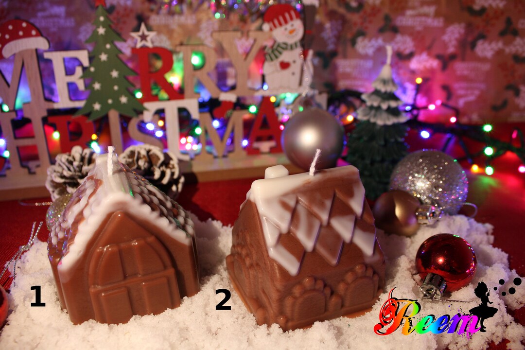 Gingerbread House Candle - Etsy UK