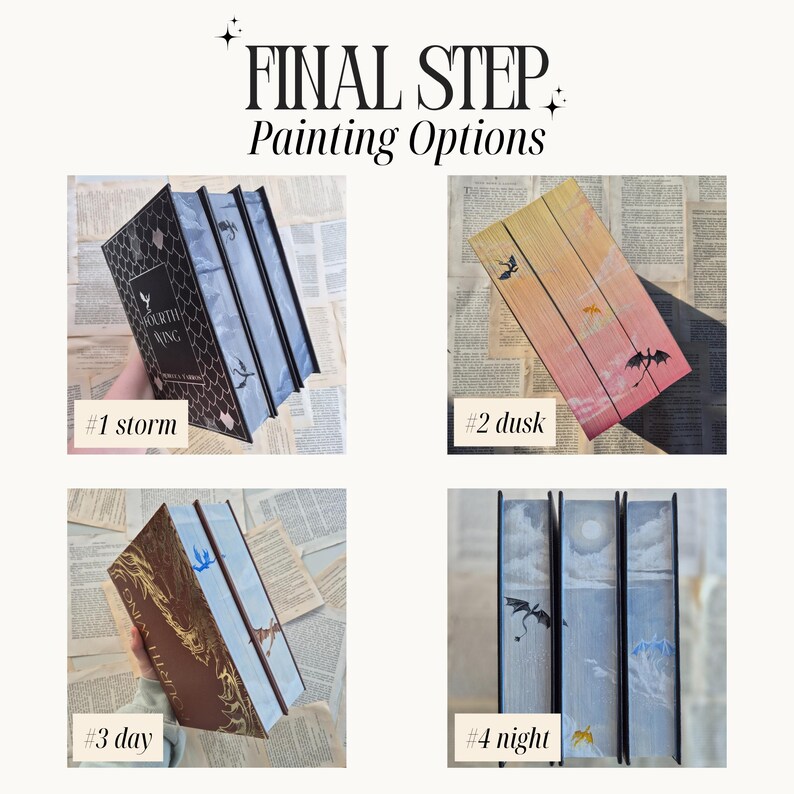 Fourth Wing Painted Edges Set - Etsy