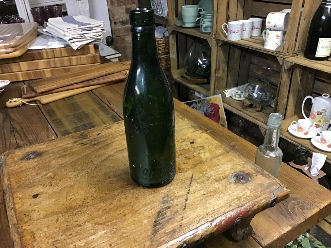 Old Vintage Hand Made Glass Bottle Dirty Pick up Manchester and Leeds ...