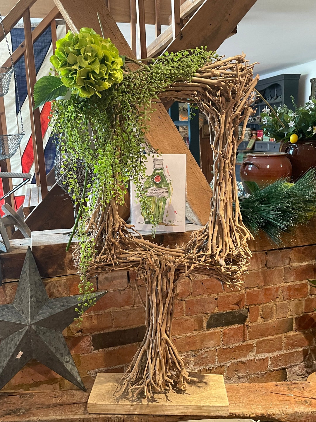 Wedding Venue Decoration Willow/wicker Large Frame Table Plan Photo - Etsy