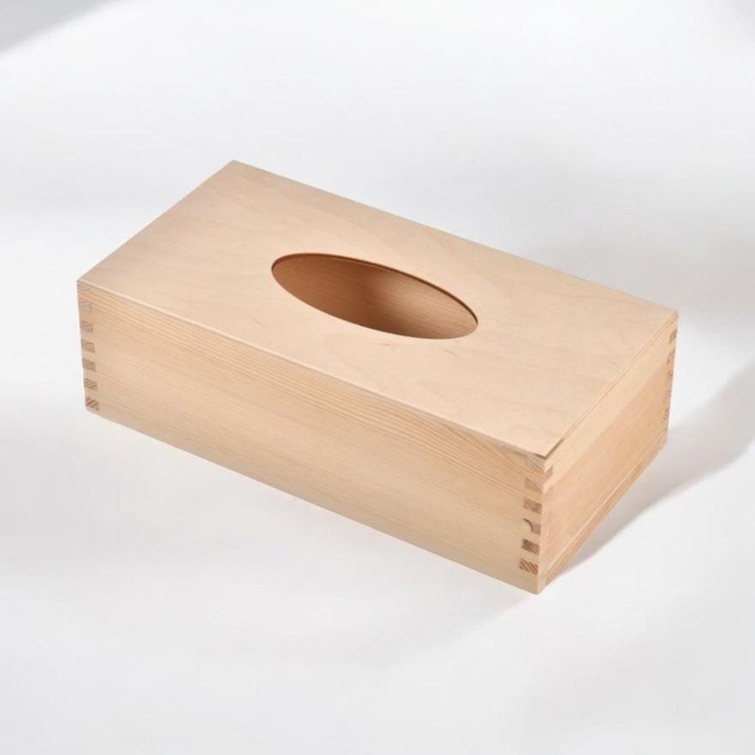 Wooden Tissue Cover Box | Unfinished Box for Tissues for Decoupage ...