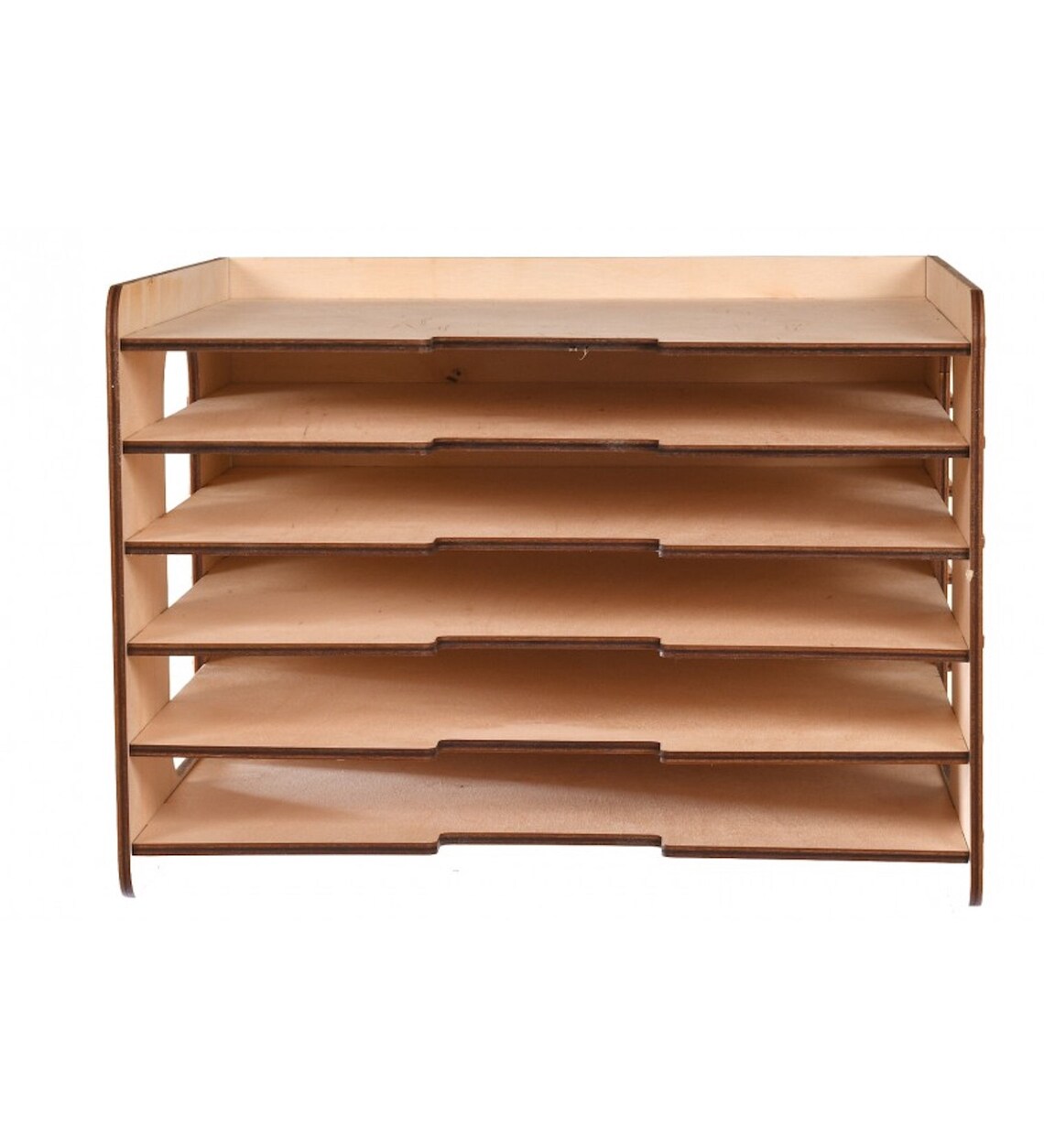 Wooden Document Organizer Plywood File Container Office Supplies ...