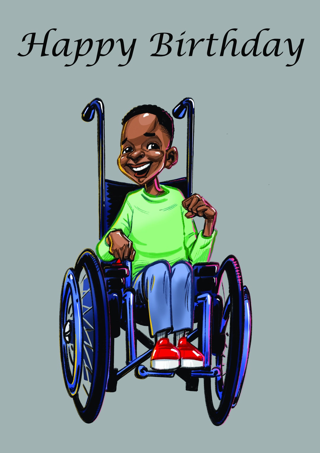 Happy Birthday, Boy, Wheelchair, Disability - Etsy