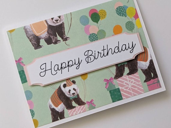 Handmade Happy Birthday Card Celebration Card - Etsy