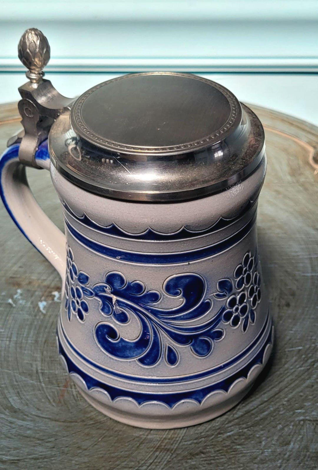 German Beer Stein Pewter Lid - Etsy
