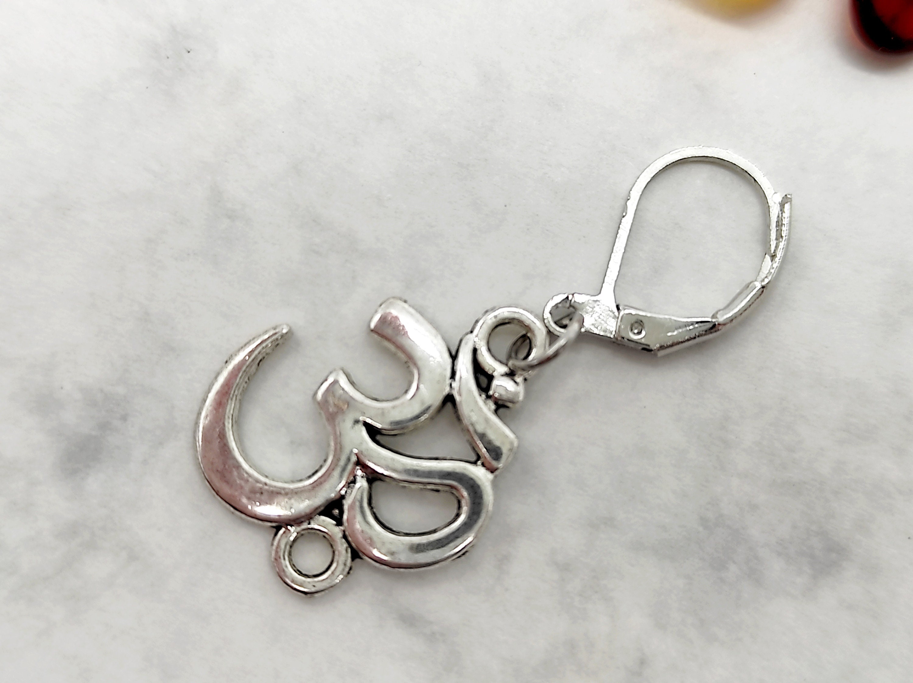 Om Dangle, Ohm Earring, Men Om, Yoga Zen, Yoga Dangle, Unisex Yoga, Om ...