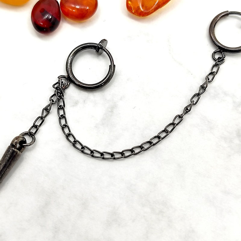 Chain Clip on Earrings - Etsy