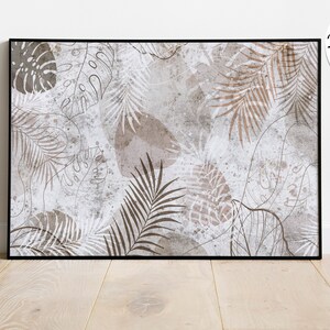Tropical Leaves Wallpaper Design , for Digital Print. Digital File. - Etsy