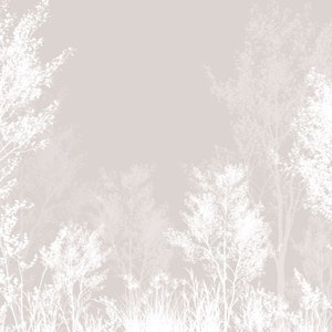 White Trees, Tropical Mural, Wallpaper Design, for Digital Print ...